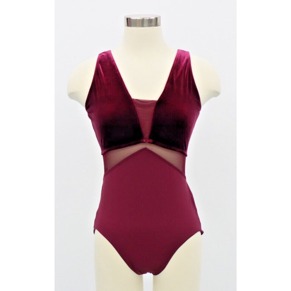 balera | Other | Balera Weissman Dance Costume Burgandy Mesh Cutout ...